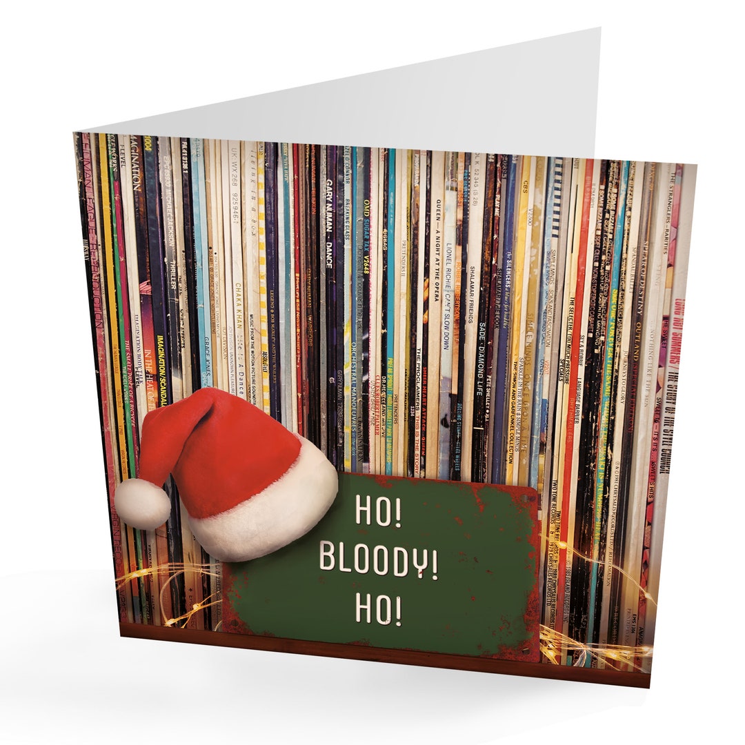 Fun Christmas Vinyl Records Card. Fun Records Christmas Card. - Etsy