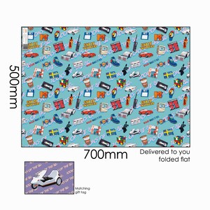 1980's Retro Gift Wrap. Wrapping Paper for Men, Women, Father's Day ...