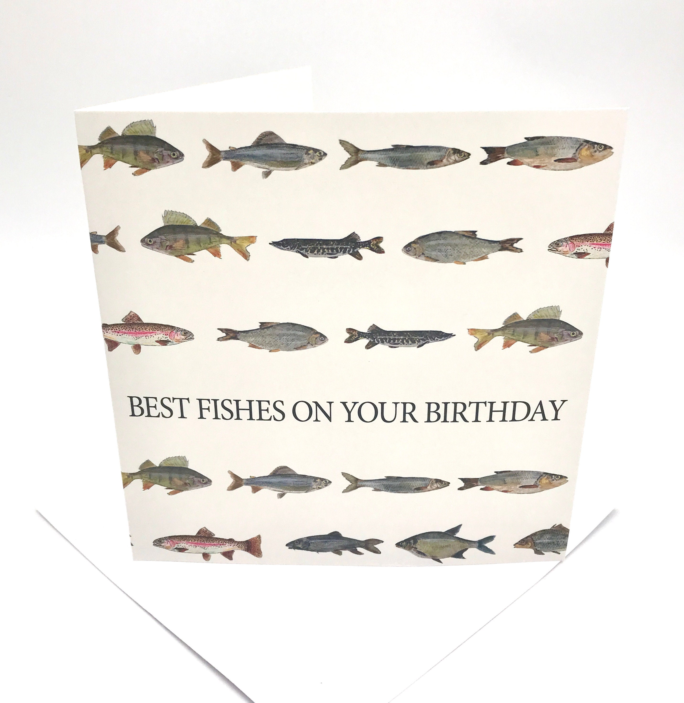Amusing Birthday Fishing Card. Watercolour Card With 11 - Etsy UK