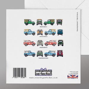 Classic Land Rovers Card. Classic Land Rover Birthday Card. Classic ...