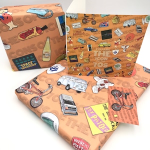 1980's Retro Gift Wrap. Wrapping Paper for Men, Women, Father's Day ...