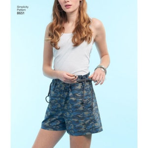 OUT OF PRINT - Learn-to-sew Misses' Pull-on Shorts With Drawstring ...