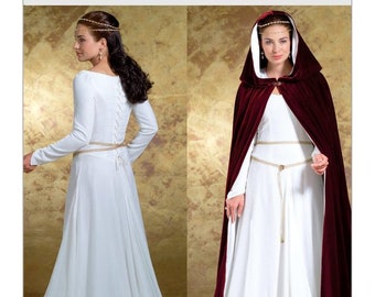 Floor-length Cape and Princess Seam Dress Butterick Sewing - Etsy