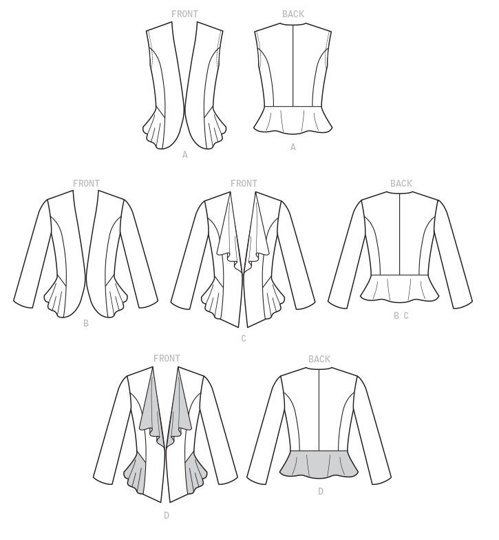 Misses Jacket Vest Shaped Front Edge Fitted Lined Jacket | Etsy