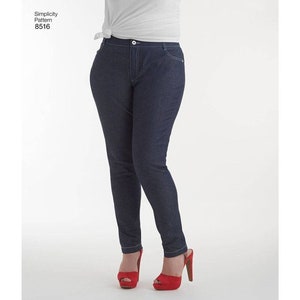 Mimi G Style Misses' Skinny Jeans for Slim, Average and Curvy Leggings ...