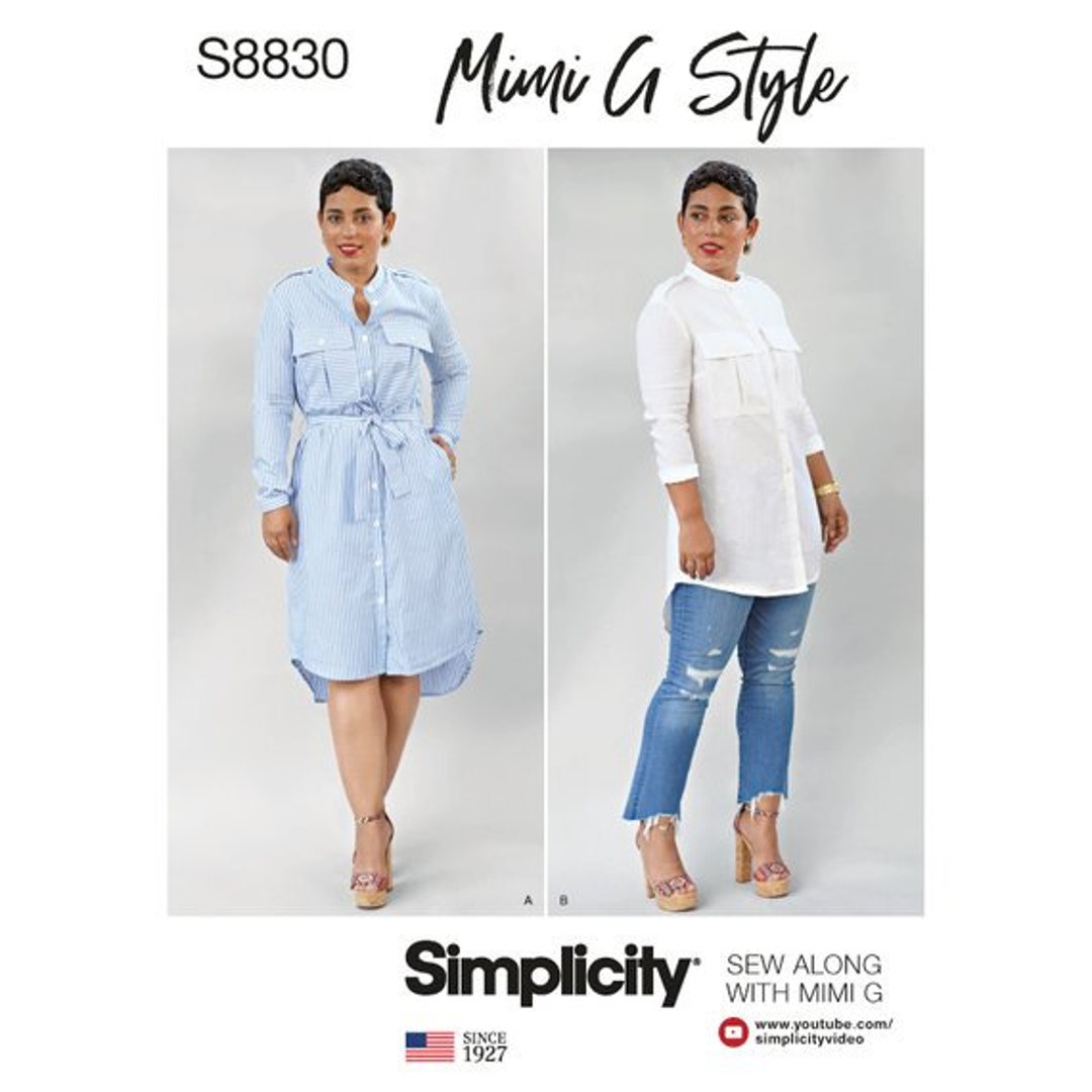 Mimi G Misses'/miss Petite Shirtdress - Simplicity Sewing Pattern S8830 ...