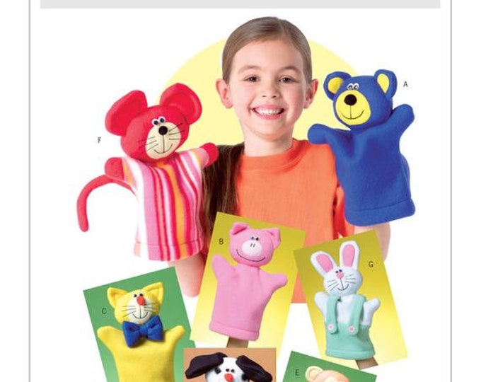 Animal Hand Puppets – Cat, Monkey, Bear, Dog, Pig, Mouse - Butterick ...