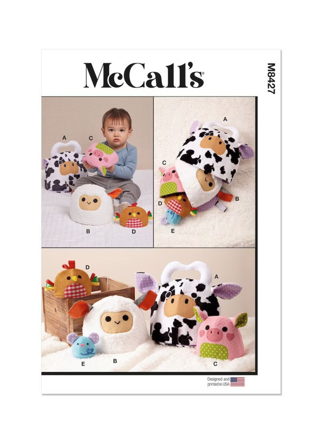 Plush Nesting Animals - Mccall's Sewing Pattern M8427 - Etsy