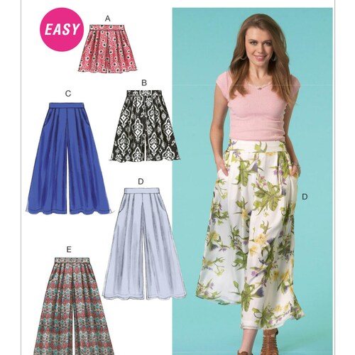 Sewing Pattern for Womens' Wide-leg Shorts Culottes and | Etsy