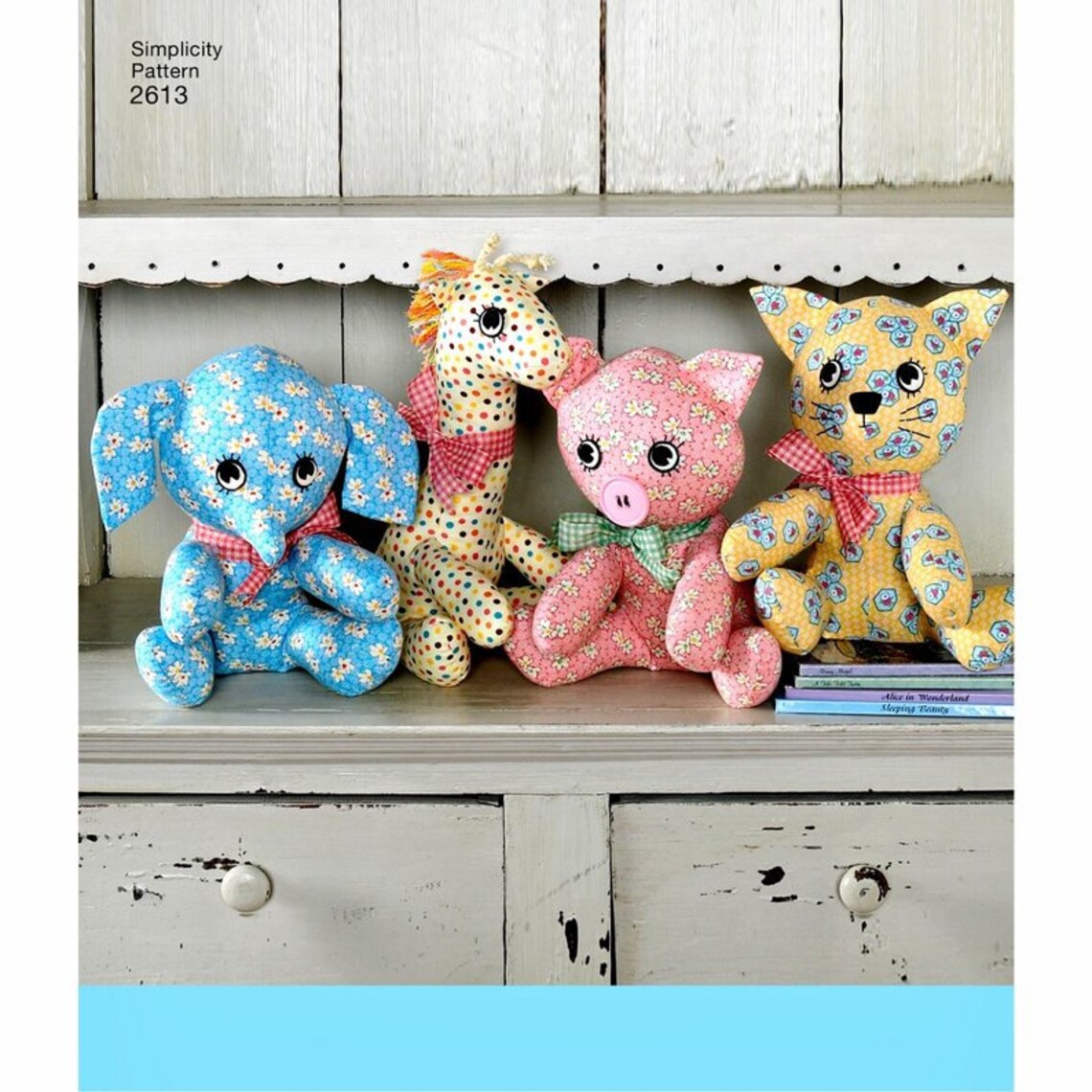 Stuffed Animals Cat Elephant Giraffe and Pig | Etsy