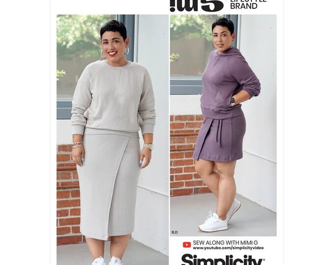 Misses' Wrap Skirt in Four Lengths Simplicity Sewing Pattern 8606 - Etsy