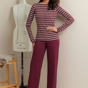 Easy to Sew Misses' Knit Tops and Pants Butterick Easy Sewing Pattern ...