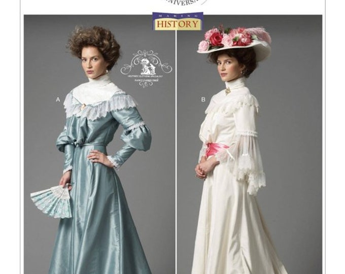 Misses’ Victorian Edwardian Costume, Blouse, Long Skirt, Belt, Early ...