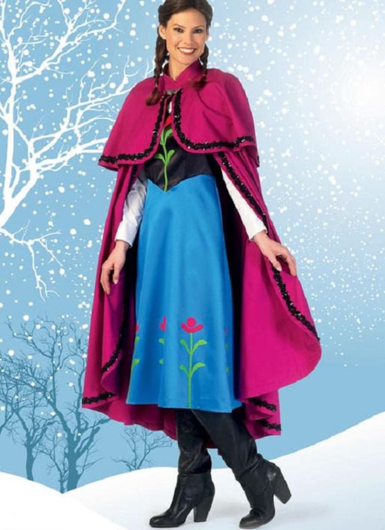 Frozen Costumes Pattern With Dresses for Elsa and Anna in - Etsy