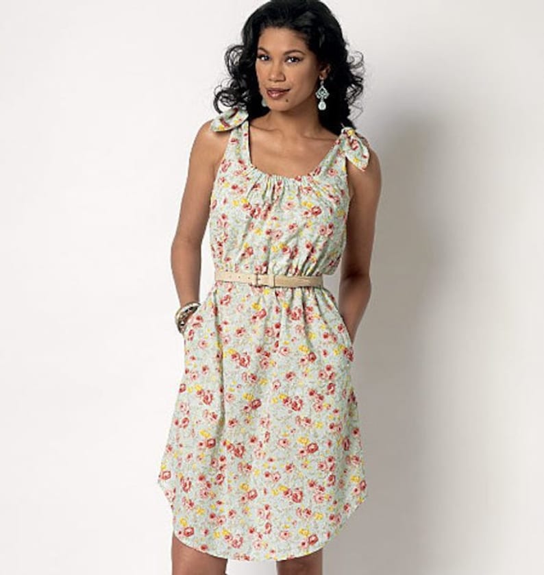 Misses' Shoulder Tie Summer Sundress - Butterick Sewing Pattern B6205 ...