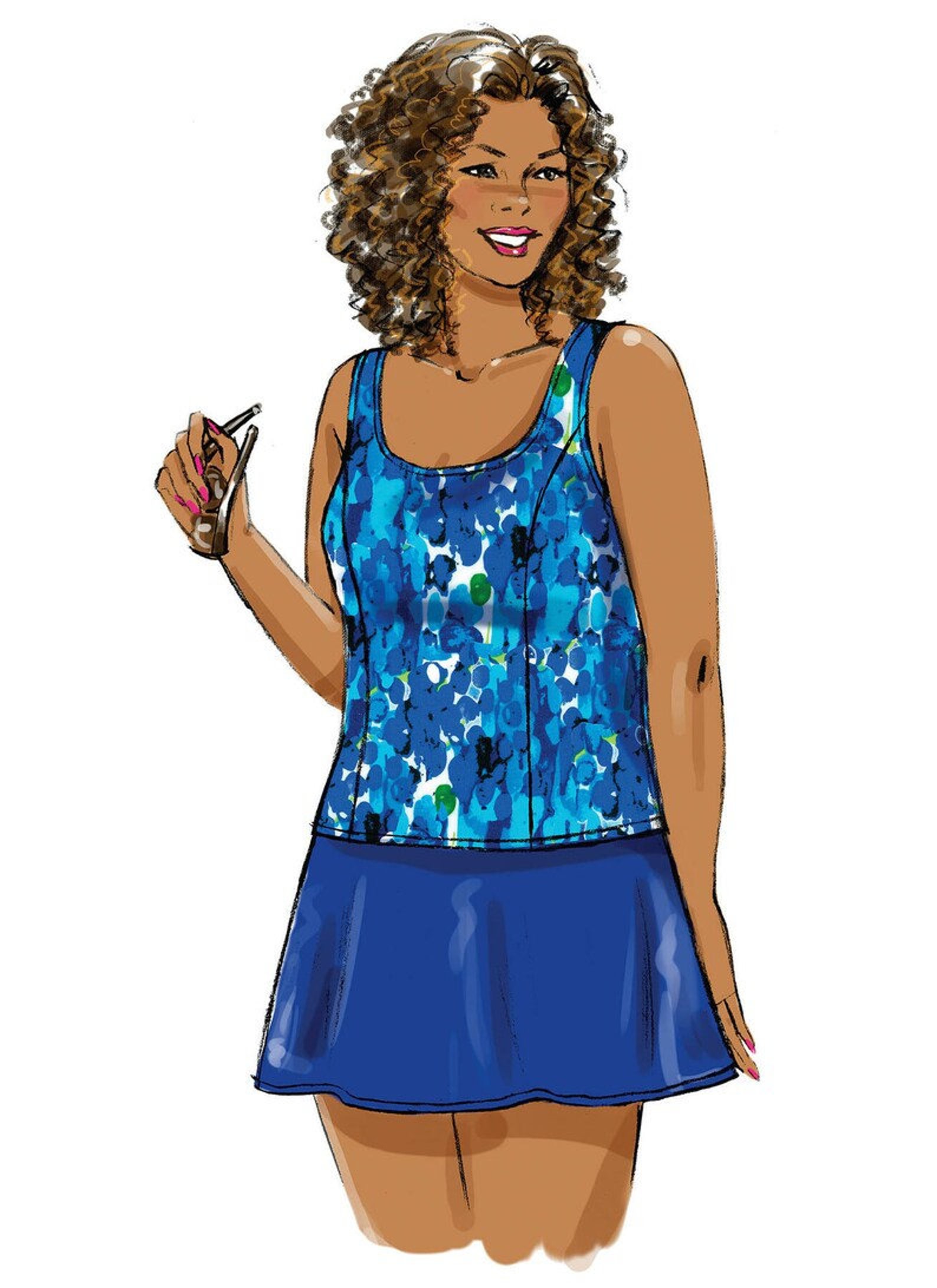 Women's Cover-up, Top, Swimdress, Swimsuit, Skirt and Briefs - Easy ...
