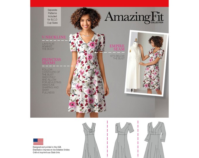 Misses' & Plus Size Amazing Fit Dresses With Individual Pattern Pieces ...