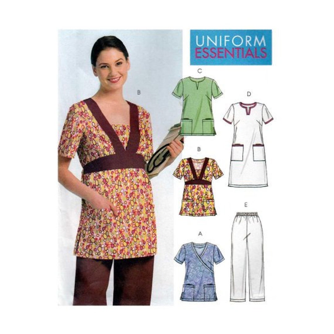 Misses'/women's Scrubs Tops, Dress and Pants -uniform Essentials ...
