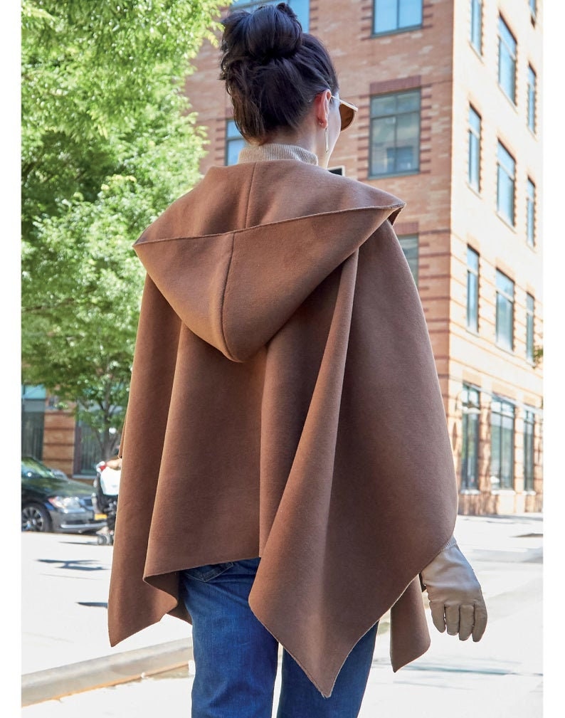 Misses' Tie Front Capes and Belt With Hood Mccall's - Etsy