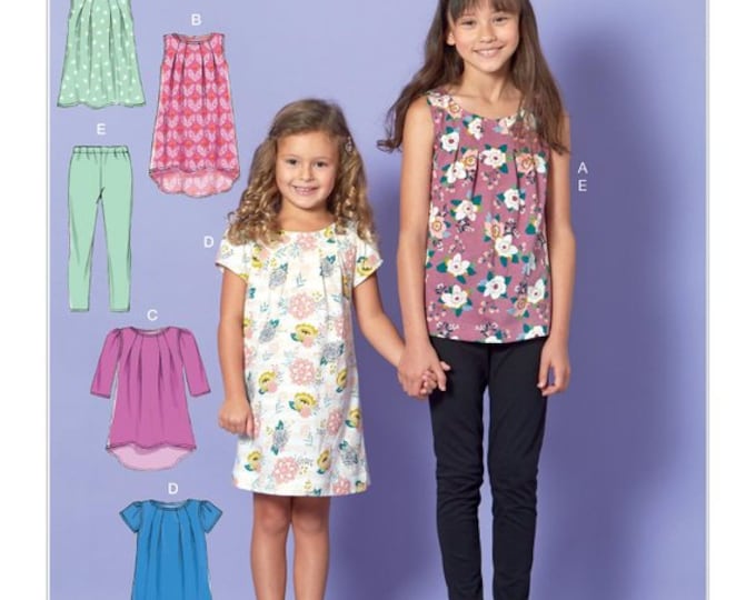 Children's/girls' Top, Dress, Shorts and Pants Butterick Pattern B4176 ...