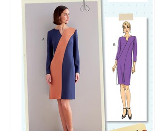 Misses' Petite Dress Butterick Easy Sewing Pattern B4443 - Etsy