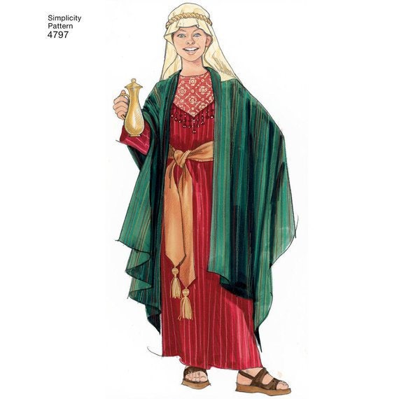 Nativity Costumes Pattern Shepherd King Angel Peasant in - Etsy