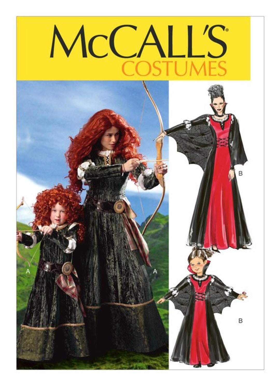 Misses’ Cosplay/halloween Disney Brave Princess Merida Long Dress ...