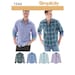 Men's Shirt With Fabric Variations - Simplicity Sewing Pattern 1544 - Etsy