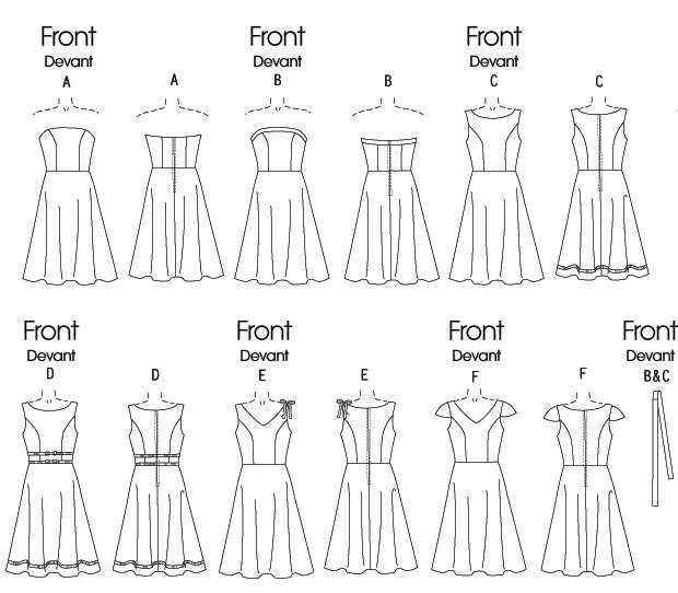 Misses' Petite Dress Butterick Easy Sewing Pattern B4443 | Etsy