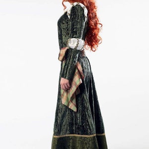 Misses’ Cosplay/halloween Disney Brave Princess Merida Long Dress ...