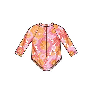 Easy-to-sew Babies' Swimsuits With Rash Guard and Headband in One Size ...