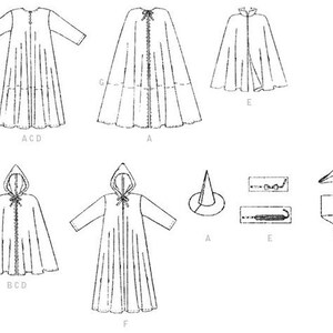 Witch, Grim Reaper, Red Riding Hood ,wizard, Woodsman, Cape and Tunic ...