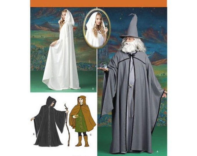 Wizard and Elf Capes, Tunic and Hat, Lord of the Rings, Medieval Hooded ...