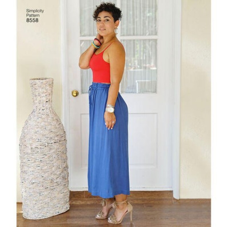Mimi G Style Misses' Wide Leg Cropped Pants, Shorts, Knit Crop Top ...