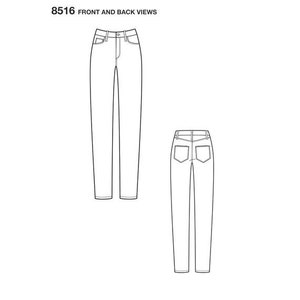 Mimi G Style Misses' Skinny Jeans for Slim, Average and Curvy Leggings ...