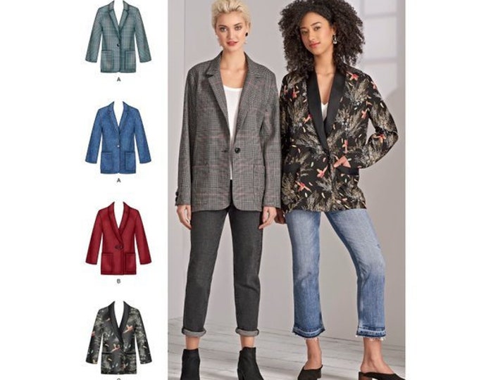 Misses' 1940s Vintage Style Blouses With Sleeve Variations Simplicity ...