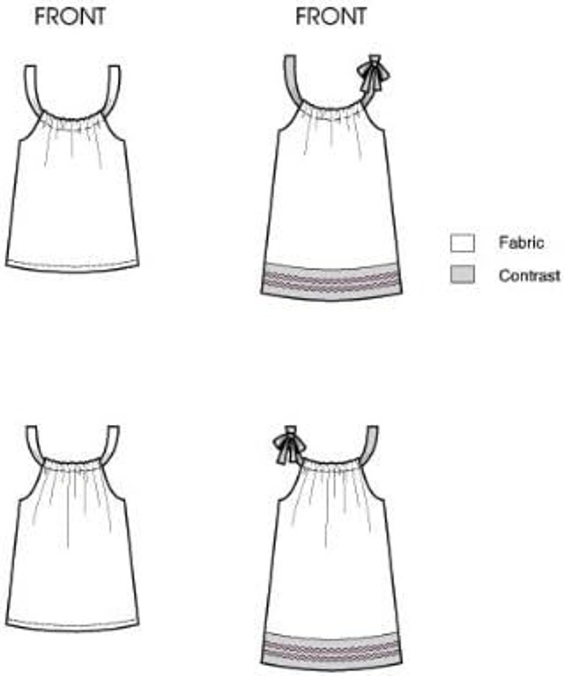 OUT OF PRINT - Toddlers' Gathered-neck Dress and Tunic - Kwik Sew ...