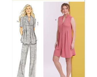 Easy to Sew Misses' Jacket, Dress & Pants Butterick Sewing Pattern ...