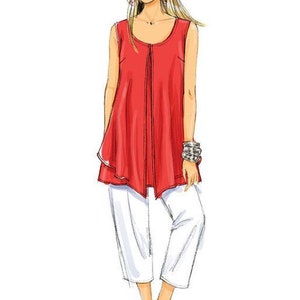 Misses’ or Women’s Draped-overlay Top, Dresses, Summer Dress, Pants ...