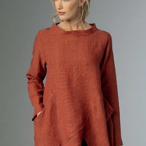 OUT OF PRINT - Misses' Asymmetrical-detail Tunics - Butterick Sewing ...