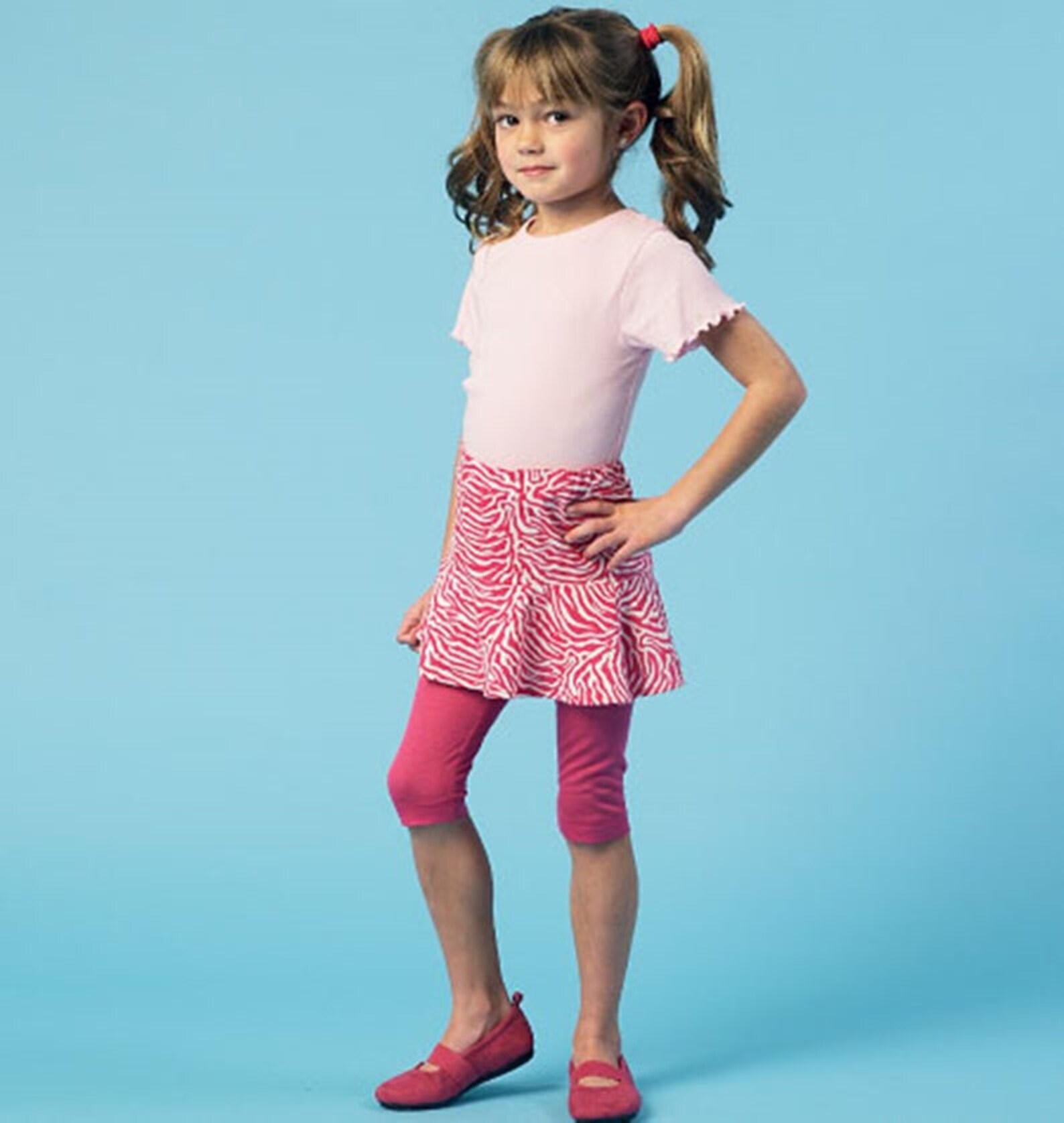 Children's/girls' Easy Flared Knit Skorts - Mccall's Sewing Pattern ...