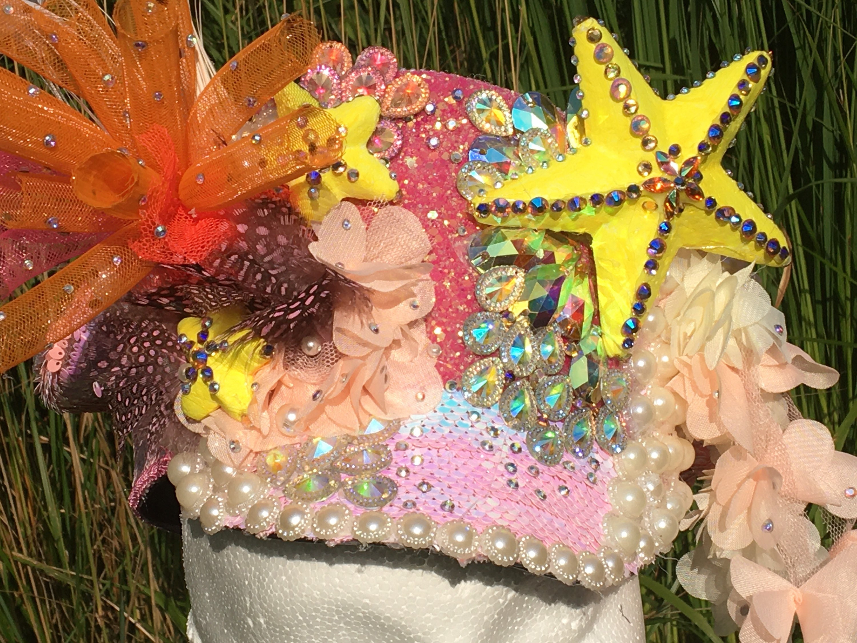 Festival Captain Hat, Coral Reef, Bespoke Piece by Carnival Designer ...