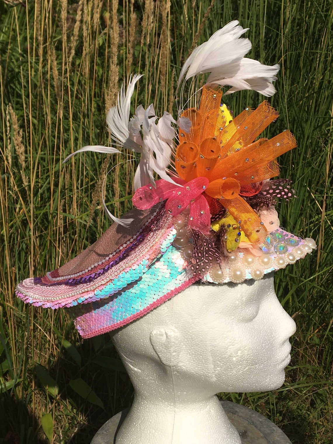 Festival Captain Hat Coral Reef Bespoke Piece by Carnival - Etsy UK