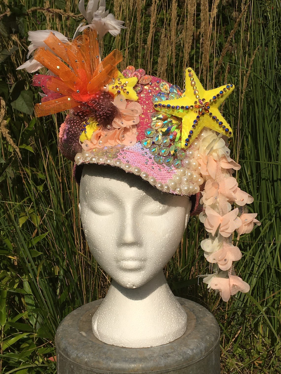 Festival Captain Hat Coral Reef Bespoke Piece by Carnival - Etsy UK