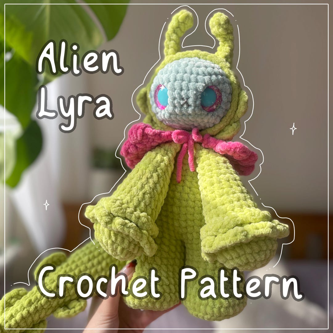 Alien Lyra Plush - Crochet Pattern (PDF Digital Download), Amigurumi ...