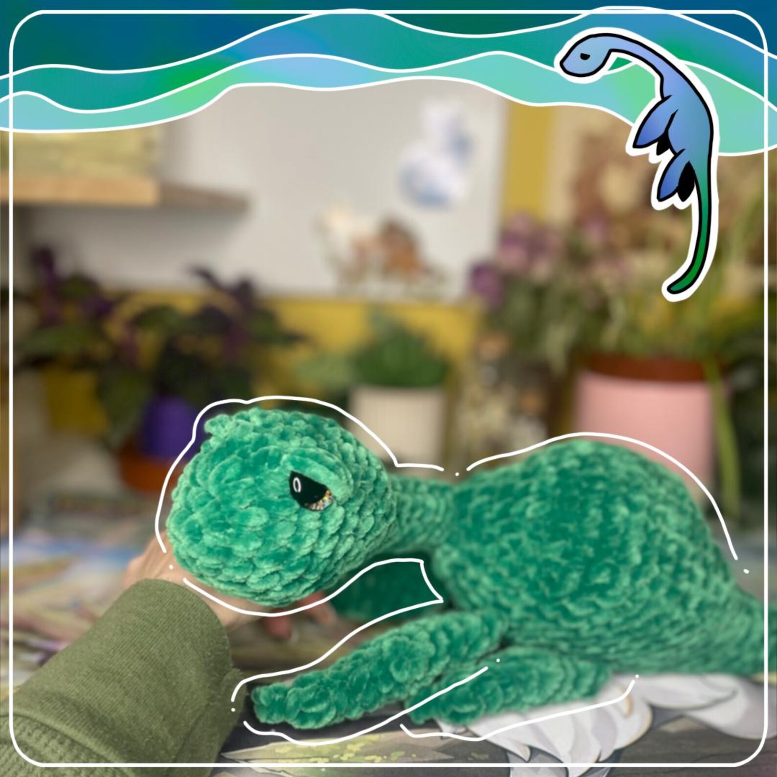 Penelope the Plesiosaur ~ No-sew Crochet Pattern (PDF Digital Download ...