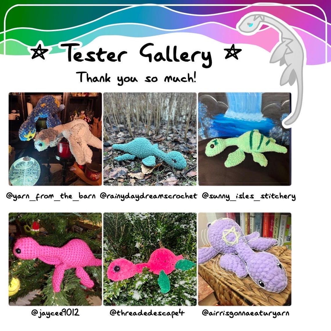 Penelope the Plesiosaur ~ No-sew Crochet Pattern (PDF Digital Download ...