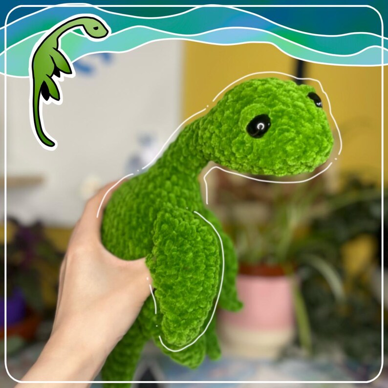 Penelope the Plesiosaur ~ No-sew Crochet Pattern (PDF Digital Download ...