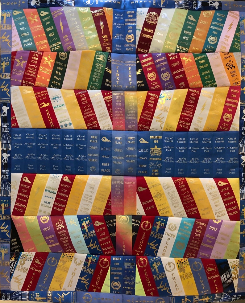 Custom Ribbon Blanket - Custom Hand Made Blanket With Your Ribbons ...