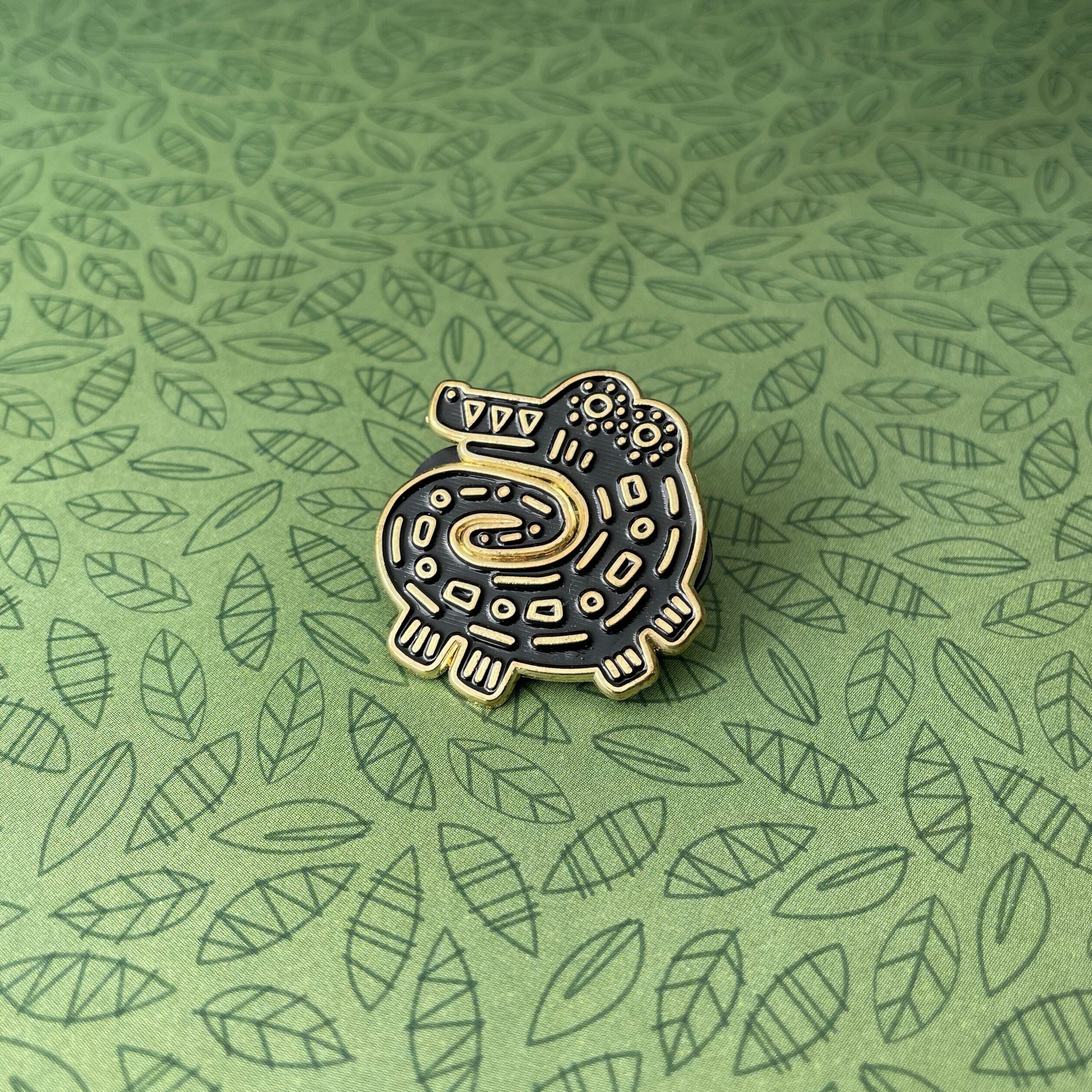Crocodile Enamel Pin | Spirit Animal Pin | Animal Lapel Pin - Etsy